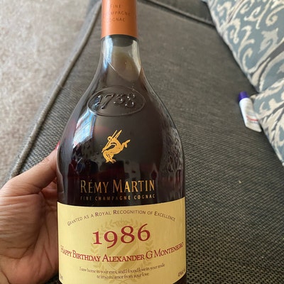Birthday Custom Label, 1738 Cognac Custom Label, Personalized Cognac ...