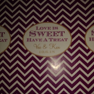 Custom Wedding Candy Labels Wedding Favors Monogram - Etsy