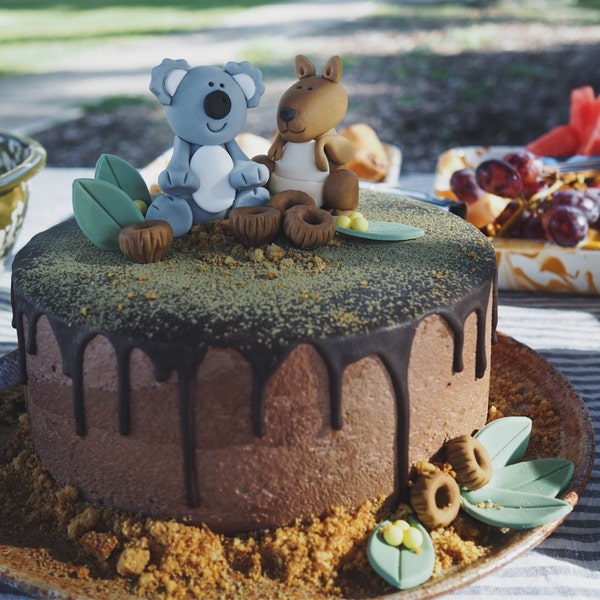 Australiana Cake Toppers, Australian Native Fondant Cake Topper, Koala ...