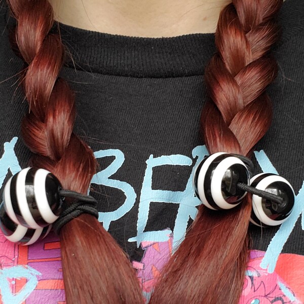 Girls Hair Bobble Ties, Retro Hair Bobble Accessories for Girls, Pink ...