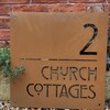 Square Corten Steel House Sign, Rusty House Steel, Name Sign, Weathered ...