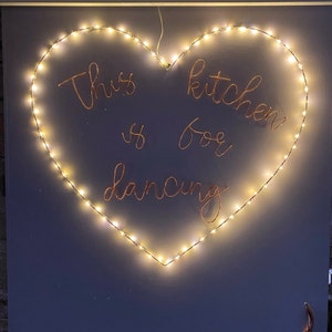 This Kitchen is for Dancing Wire Wall Sign Kitchen Wire Words Wire ...