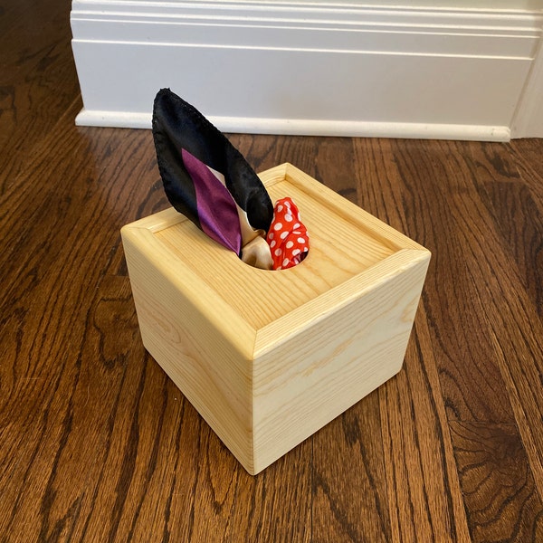 Classic Pine Wood Scarf Pull Box for Babies - Etsy