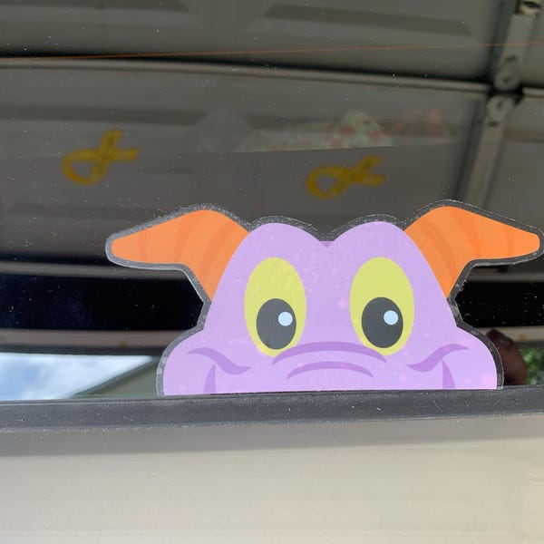 Figment Peeker Transparent Car Decal/ Peekaboo Window Bumper Vinyl ...