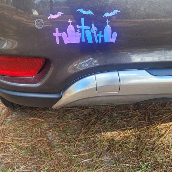 Goth Car Decal | Goth Car Decor | Goth Car Accessories | Spooky Season ...