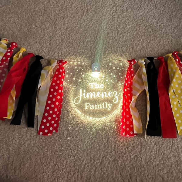 Personalized Light up Stroller Tag Sign, Stroller Spotter, Custom ...