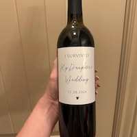 Custom 40th Birthday Wine Label, Forty & Fabulous Personalized Birthday ...