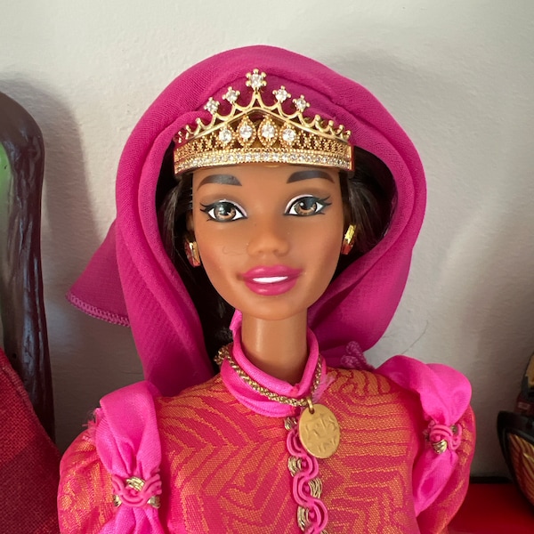 1/6 GOLD Metal Tiara Crown Crystal Phicen Queen Princess Model Muse ...