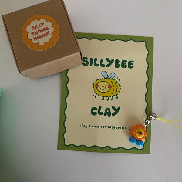 Silly Fairy Figurine Keychains With Charms - Smiley Strawberry, Tomato ...