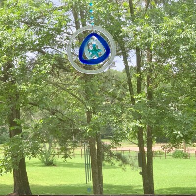 Fused Glass Art Freeform Frit Handkerchief Bowl - Etsy