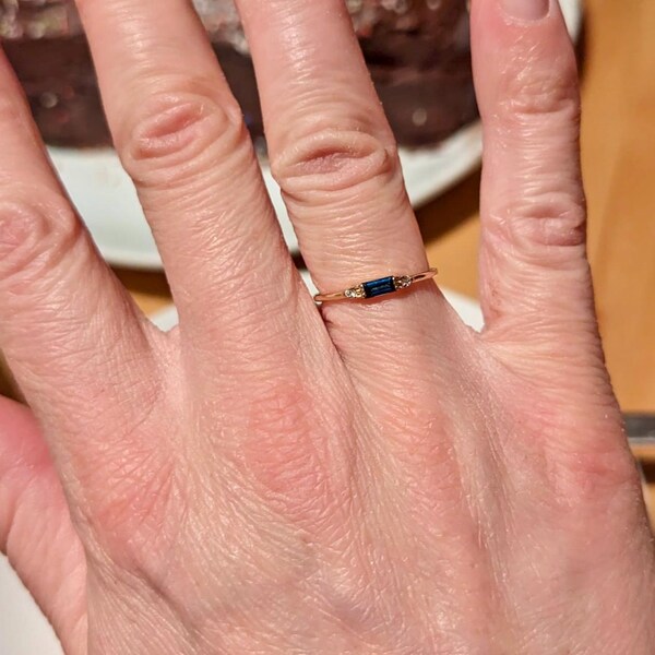 Womens Simple Promise Ring, Small Gold Promise Ring, Triangle Ring ...