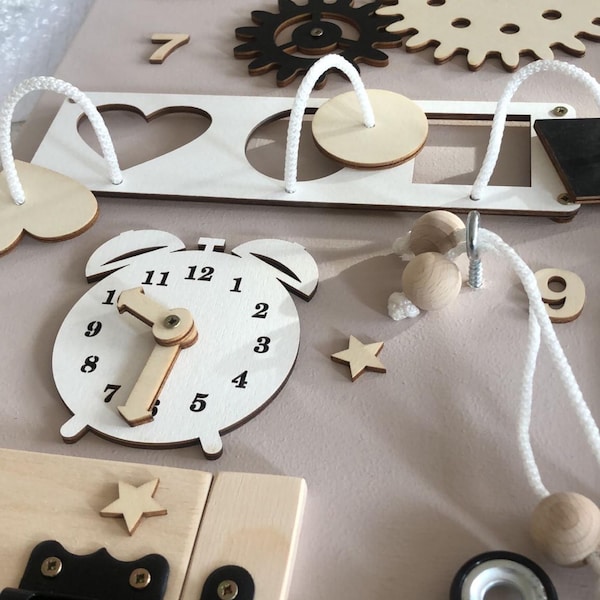 Toddler Busy Board, Activity Board, Gift, Montessori Board, 1st ...