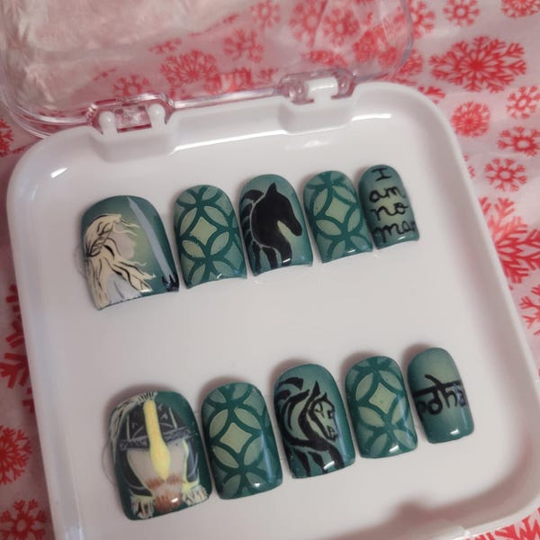 Friday the 13th Inspired Press on Nails | Luxury Nails | Halloween ...