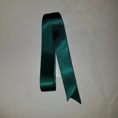 Hunter Green Ribbon Double Sided Satin Ribbon 100 Yards - Etsy