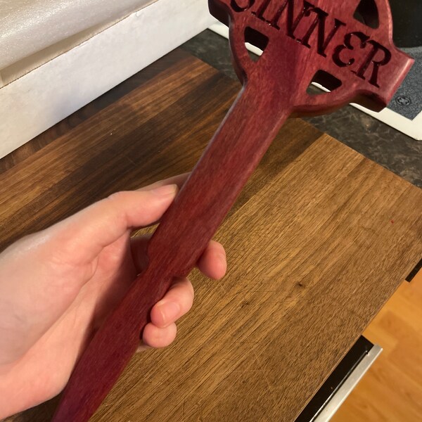 Wood Spanking Paddle Attitude Adjustment With Instructions - Etsy