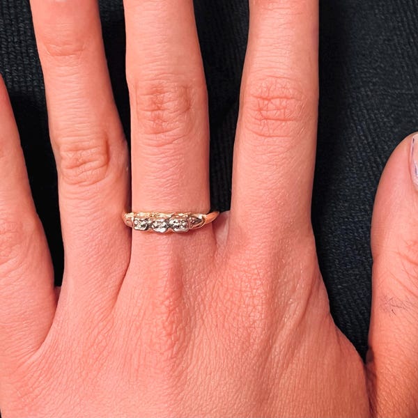 Vintage Buler Green Dial Finger / Ring Watch 17 Jewels Swiss Manual ...