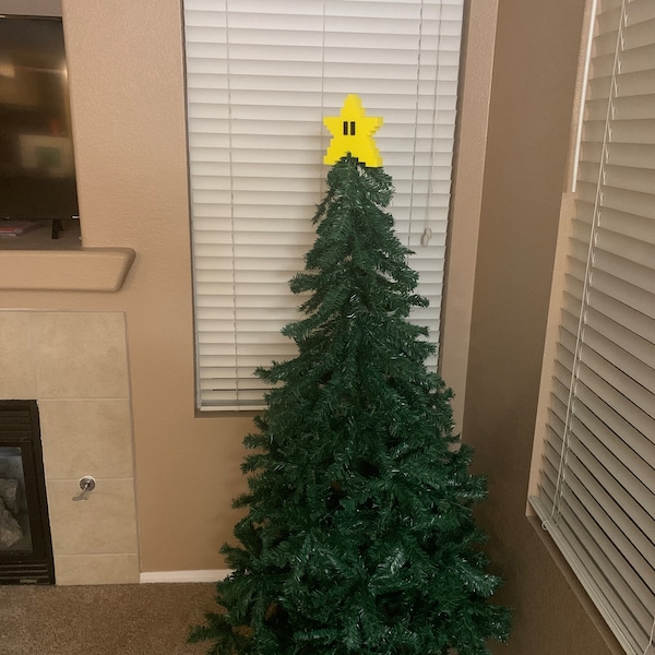 Mario Star Tree Topper | Nintendo Switch Christmas Tree, Super Mario ...