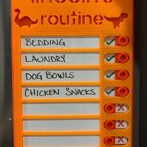 Sliding Routine Chart Chore Chart Daily Checklist Kids - Etsy