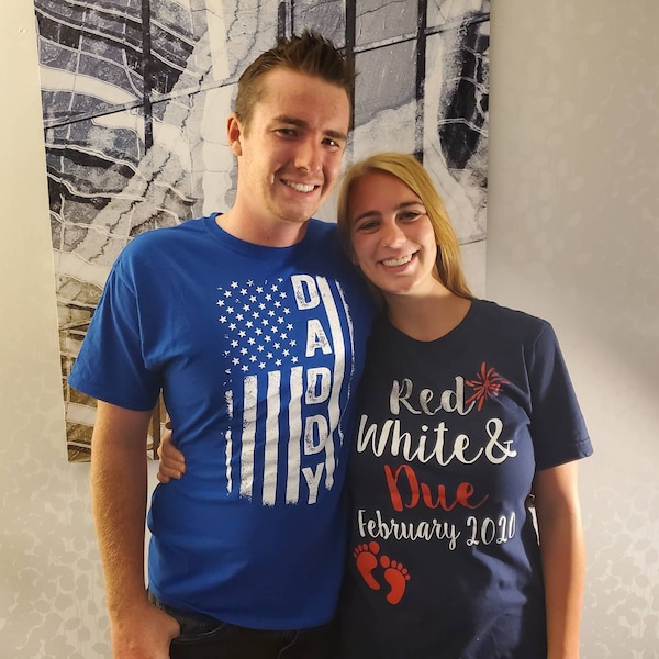 American Flag Daddy T-shirt - Patriotic Father's Day Gift - Etsy