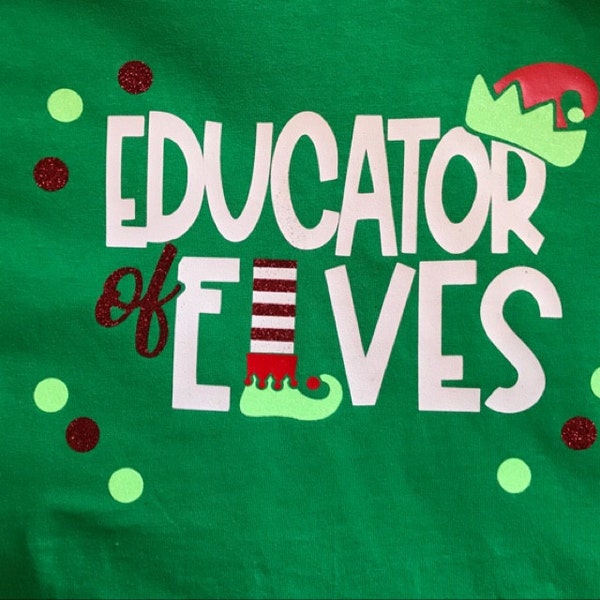Educator of Elves Svg, Christmas Teacher Svg, Teacher Christmas Svg ...
