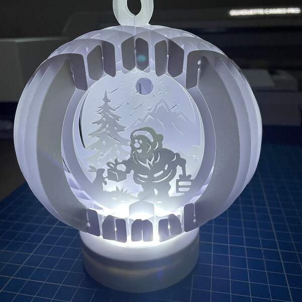 Pack 3 Sphere Pop up PDF, SVG Templates for Diy Christmas Decorations ...