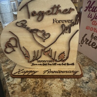 Personalized Couple Hands Together Forever Sign SVG, Gift for Couple ...