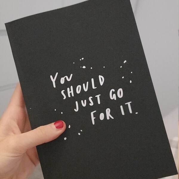Just Go for It Foil A5 Planner to Do List Planner Daily Planner 2019 ...