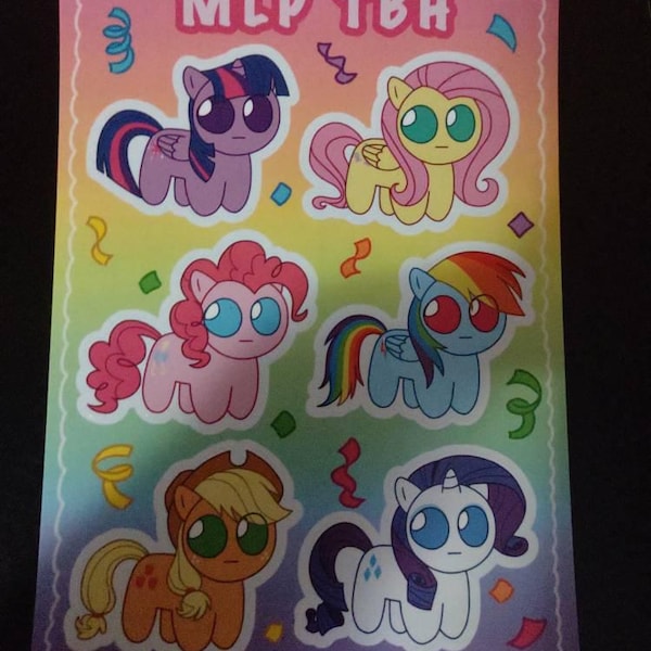 MLP My Little Pony G4 Mane 6 MINI Phone Charms (1.5”) - Etsy