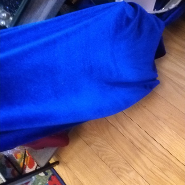 Royal Blue Velvet Fabric by the Yard, Royal Blue 4-way Stretch Velvet ...