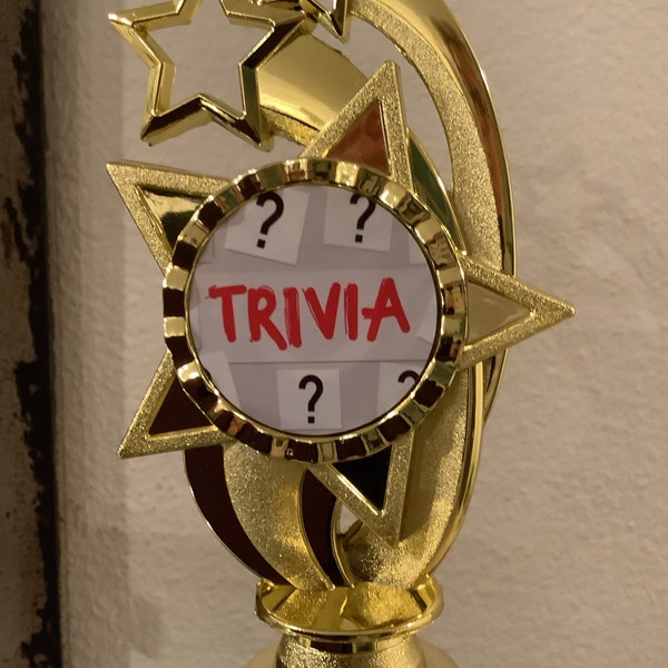 Trivia Trophy. Great Trophy for Your Next Family Game Night And/or ...