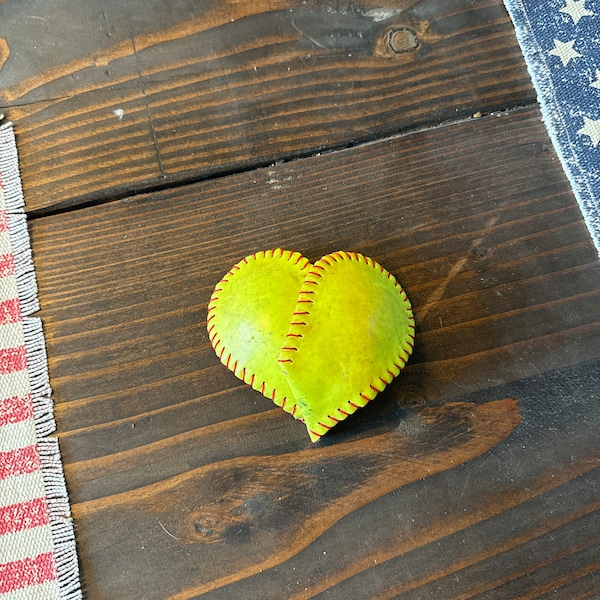 Baseball or Softball Heart - Etsy