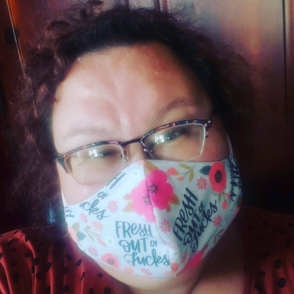 Swear Fabric - Pretty Sweary Cuss Words Grey by Cynthiafrenette - Cuss ...