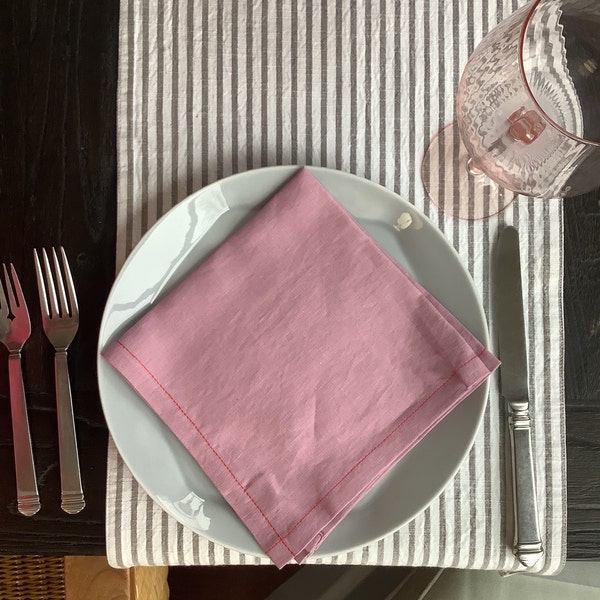 Cotton Napkin Set of 2 or 4, Dinner Napkins Bulk, Tailored Cloth ...