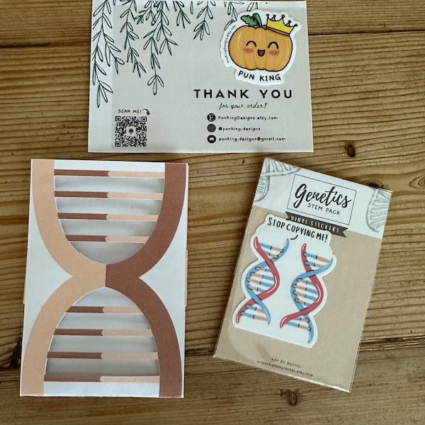 Genetics Pun Stickers | Science, Biology, Genetics, Pre-med | Water ...