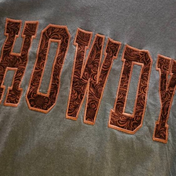 Wifey Faux Tooled Leather Fabric Sweatshirt Custom Punchy Western Vibes ...