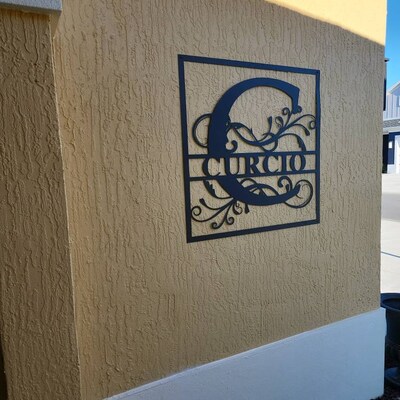 Metal Last Name Family Sign, Personalized Metal Name Sign, Metal Signs ...