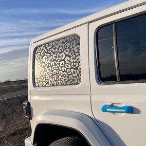 Leopard Cheetah Print Rear Window Decals Fit Jeep Wrangler - Etsy