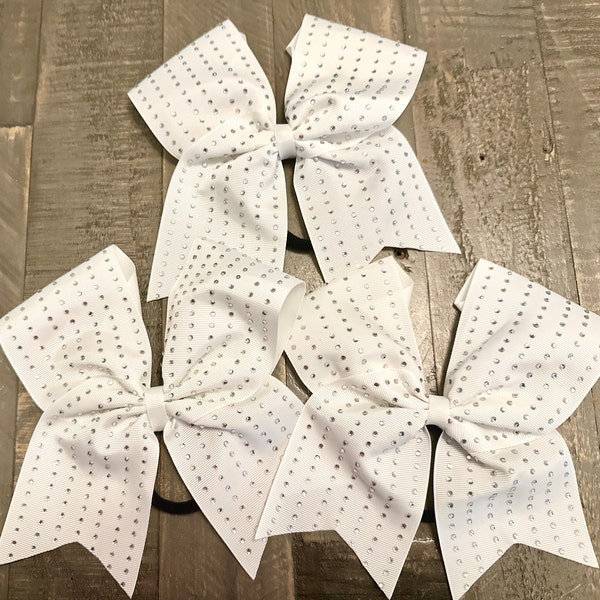 Gold Rhinestones Cheer Bow Gold Glitter Cheer Bow Competition Cheer Bow ...