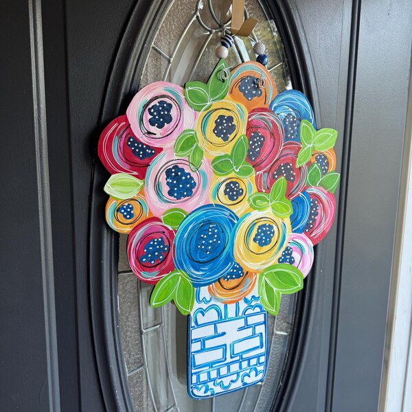 Spring Door Hanger - Summer Door Hanger - Spring Decor - Spring Door ...