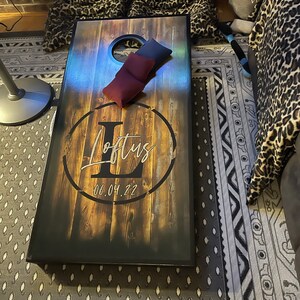 Rustic Barnwood Cornhole Custom Cornhole Boards Rustic - Etsy