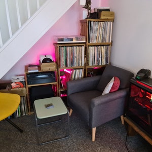Vinyl Record/lp Stackable Wooden Crate for Great Looking Storage and ...