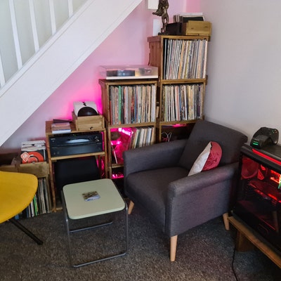 Vinyl Record/lp Stackable Wooden Crate for Great Looking Storage and ...