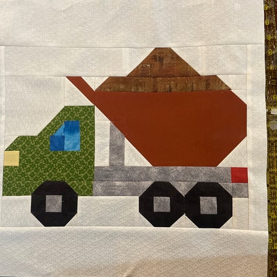 PDF Quilt Block Pattern Dump Truck Vehicle Quilt - Etsy