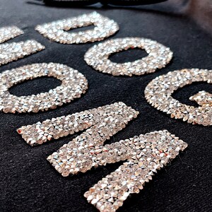 Hotfix Rhinestone Letters SILVER 1 Pc NEW Choose Your - Etsy