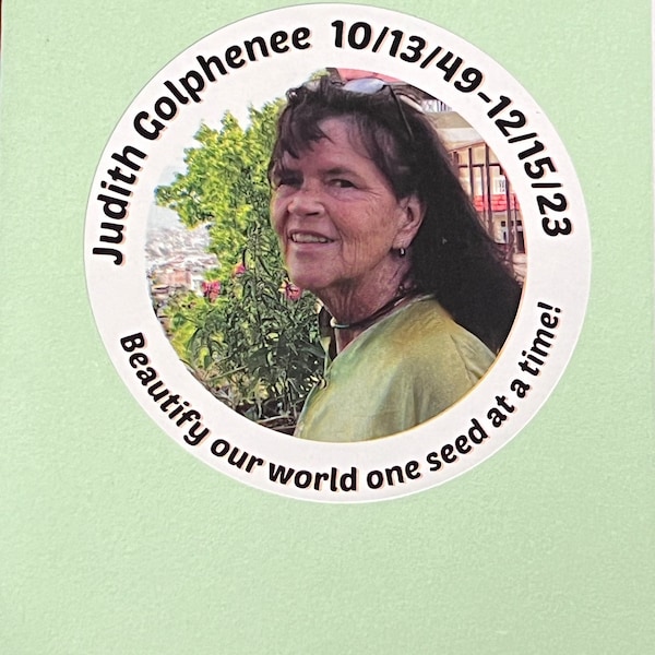 Custom Photo Stickers With Personalized Text - Round Birthday Labels ...