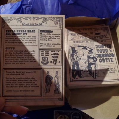 Personalised Punk Rock Album Record Inspired Wedding Invite, Invitation ...