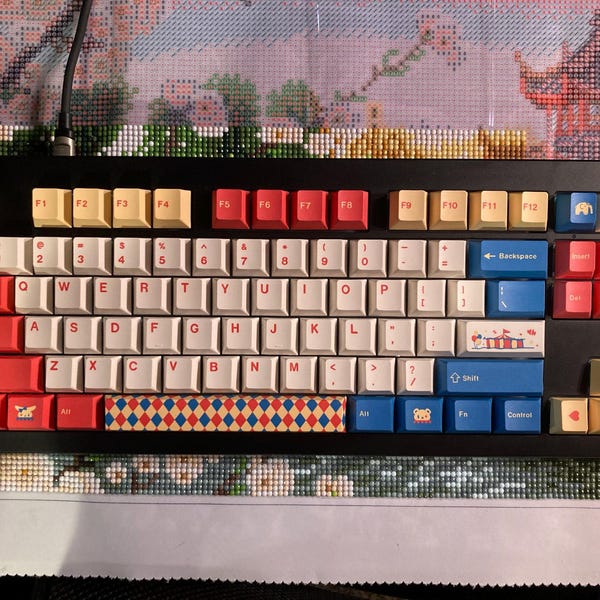 Japanese Style Creative Graffiti 133 PCS Cherry Profile Anime Keycap ...