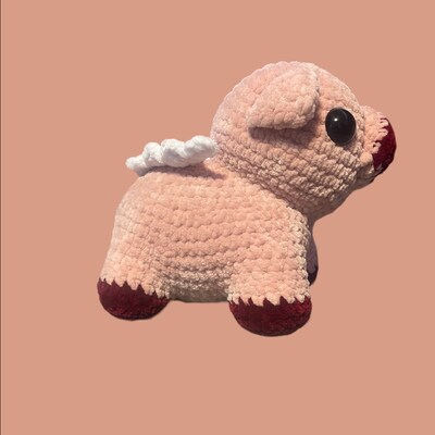 Crochet Plushie Flying Pig Pattern PDF - Etsy