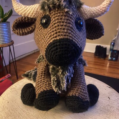 Bison, Bison Crochet Pattern, Crochet, Pattern, Bison Tutorial ...