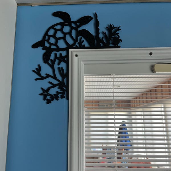 UNDER THE SEA Ocean Aquatic Door Corner Sign | Wood Marine Animal Decor ...